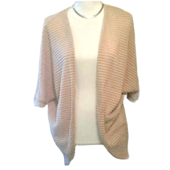Rolla Coster | Sweaters | Rolla Coster Beige Waffle Knit Open Cardigan ...